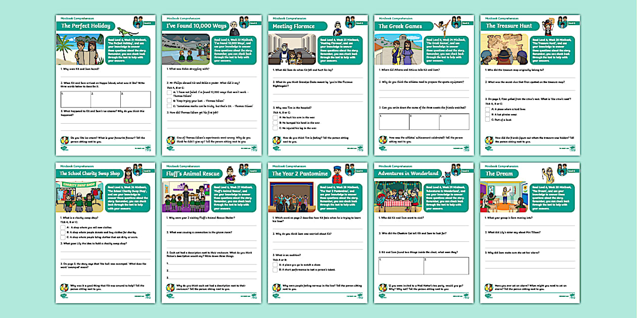 Twinkl Phonics Level 6 Weeks 21-30 Reading Comprehension