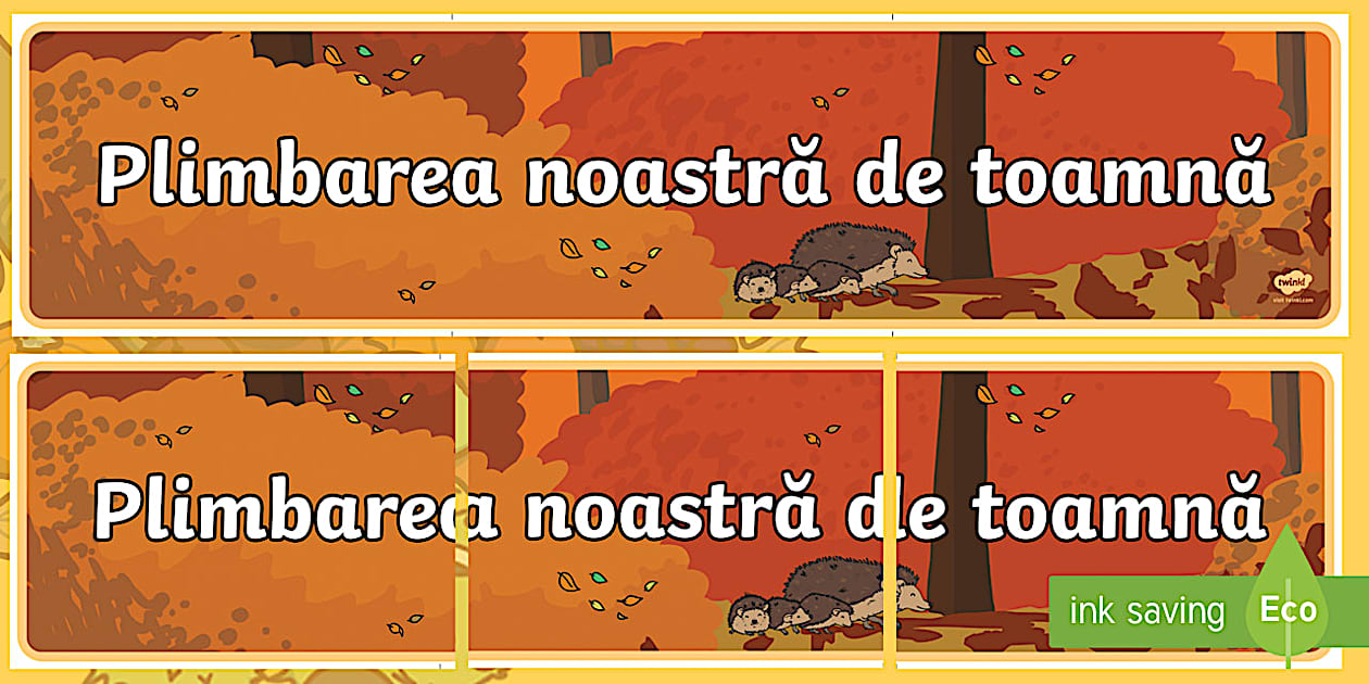 Plimbarea noastră de toamnă Banner (teacher made) - Twinkl