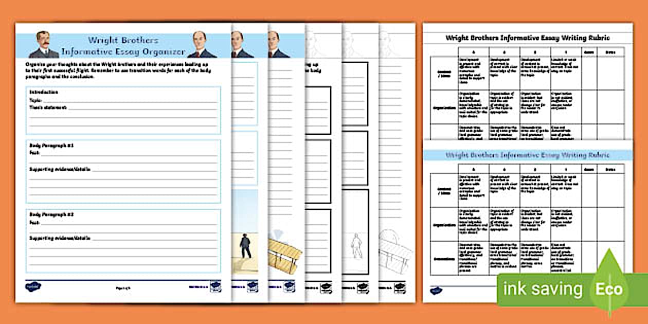 Wright Brothers Informative Essay Writing Project With Rubric