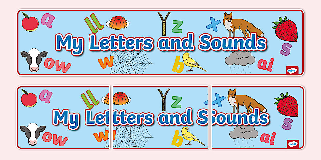 My Letters and Sounds Display Banner (teacher made) - Twinkl