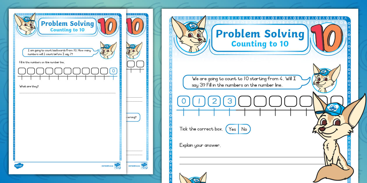 Grade R Problem Solving - Counting to 10 (teacher made)