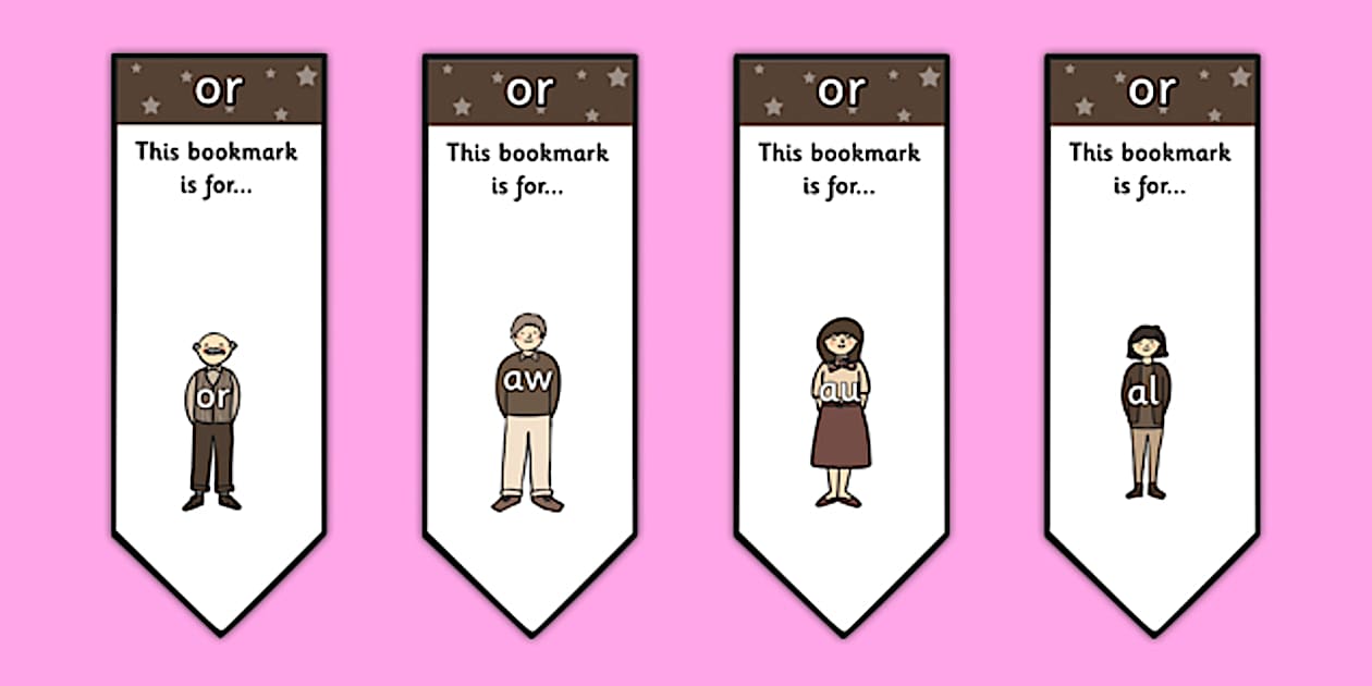 or Sound Family Editable Bookmarks (Teacher-Made) - Twinkl