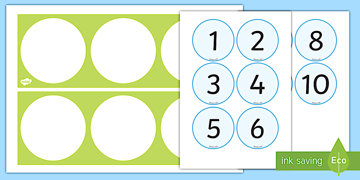 Linea dei numeri da 1 a 10 Attività (teacher made) - Twinkl