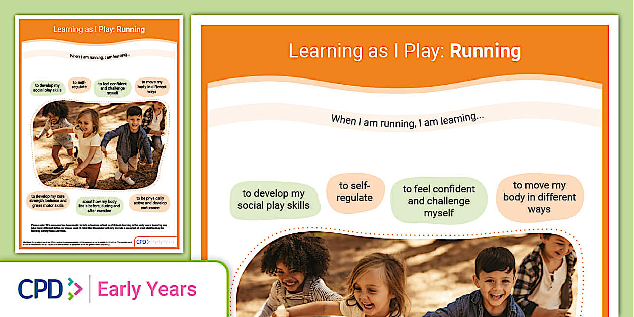 Learning as I Play: Running | CPD | Play | Twinkl - Twinkl