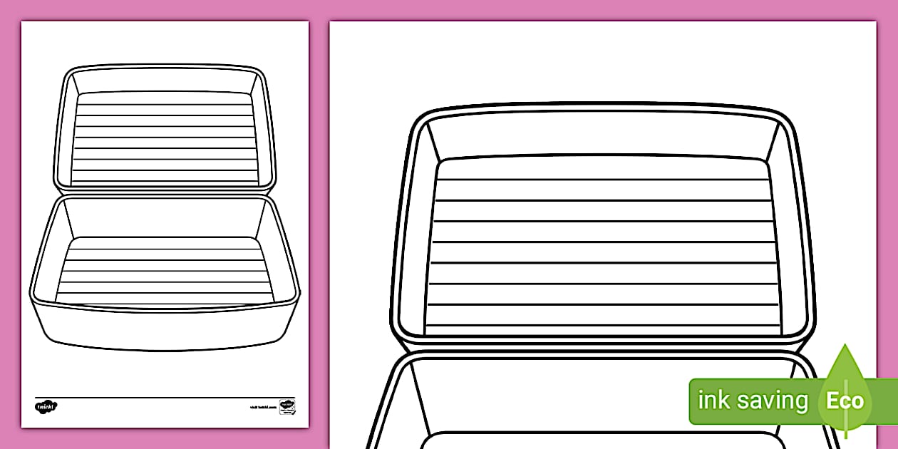 Lunchbox Writing Template, Lunchboxes (teacher made)