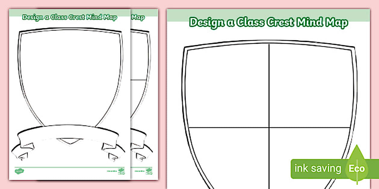 Design a Class Crest (Blank Template) (teacher made)