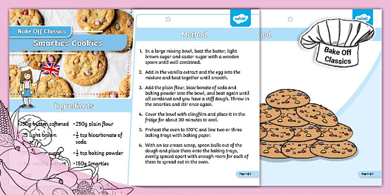 Smarties Cookie Recipe - Bake Off Classics | Twinkl Yum