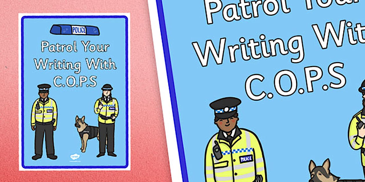 Cops Editing Strategy Display Poster - Twinkl