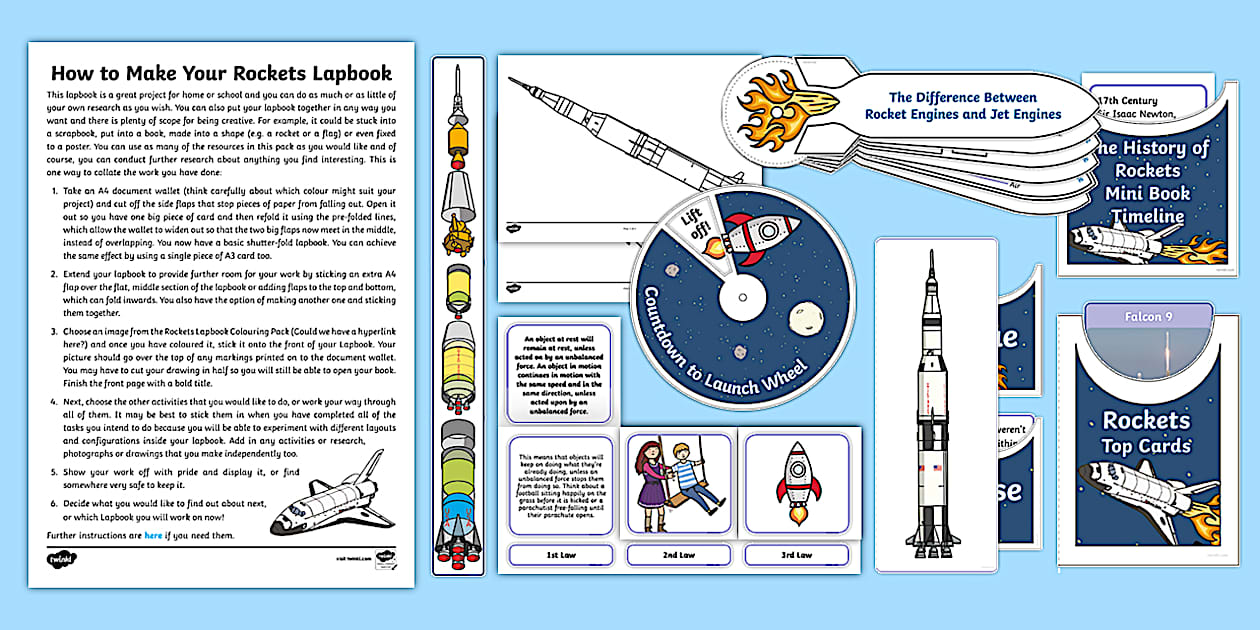 Rockets Lapbook - Home Education Resources (teacher made)