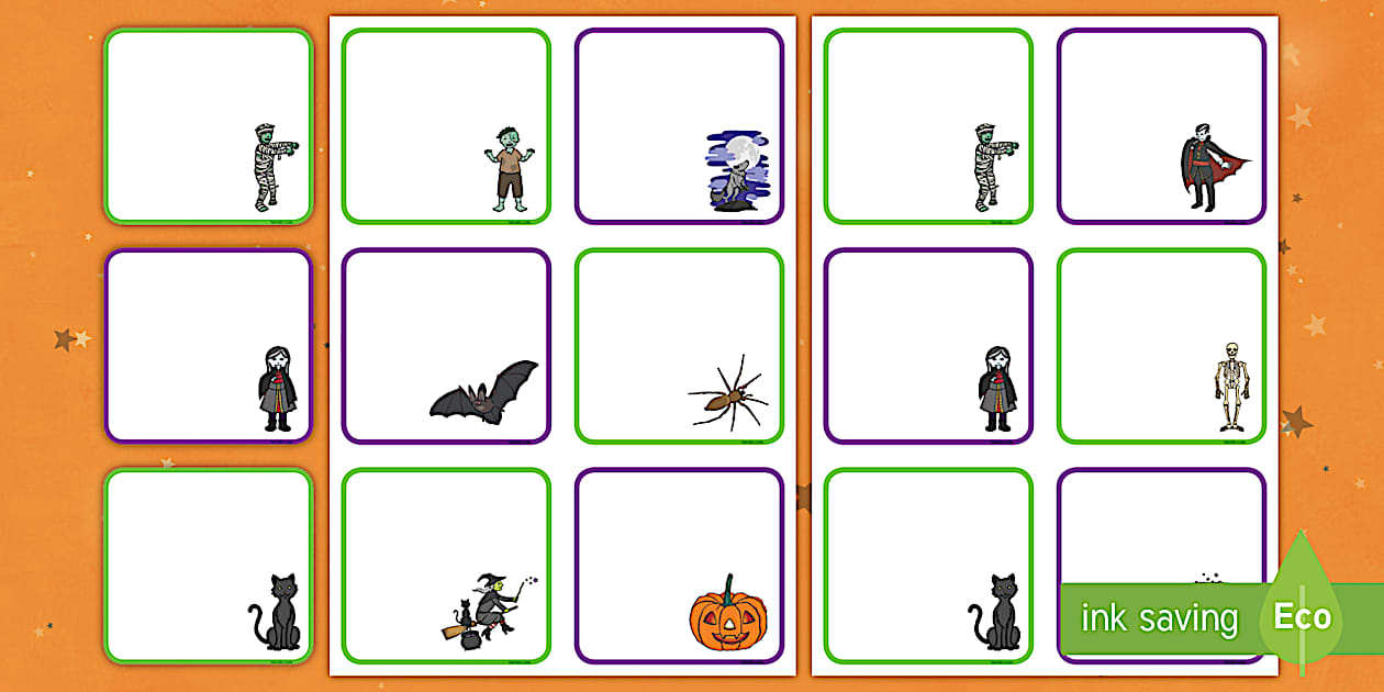 Editable Halloween Party Name Tags (teacher made) - Twinkl