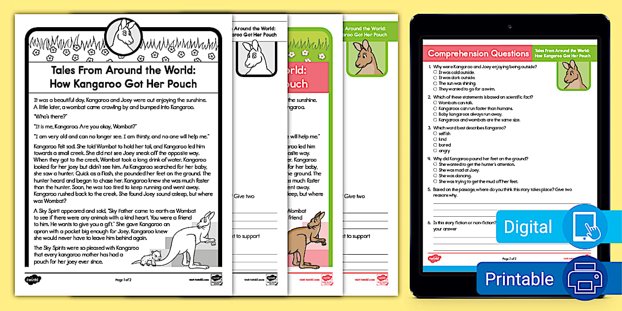 Tales From Around the World: How Kangaroo Got Her Pouch