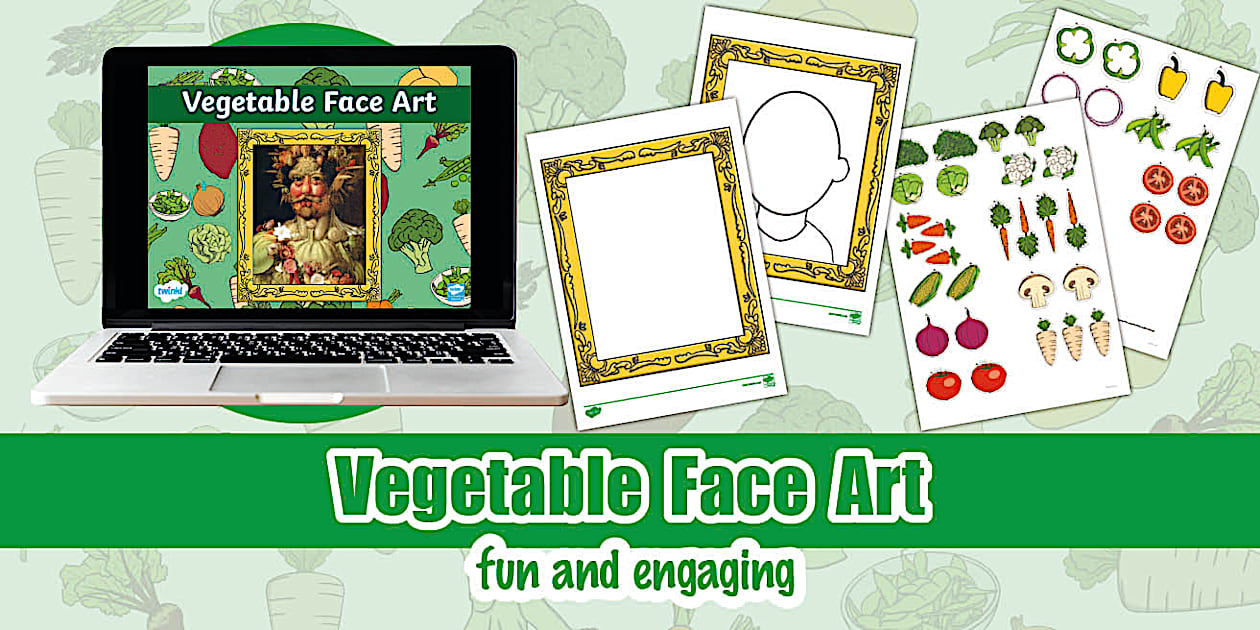 Vegetable Face Art Activity Pack