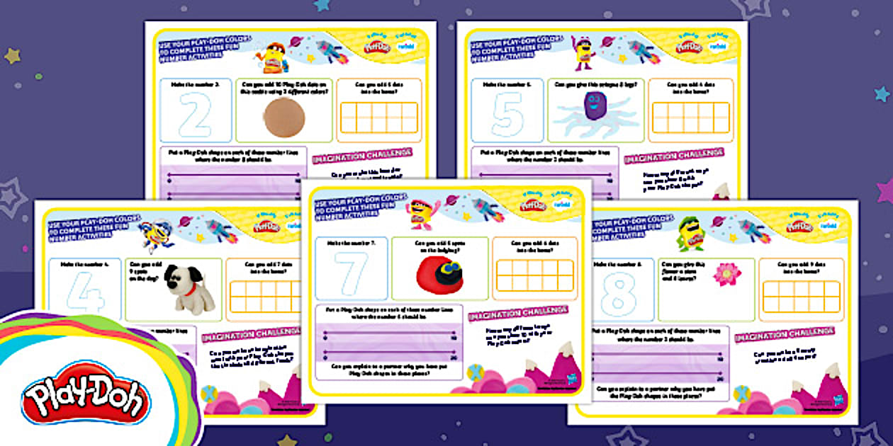 FREE! - Play-Doh: Number Activity Mats (teacher made)