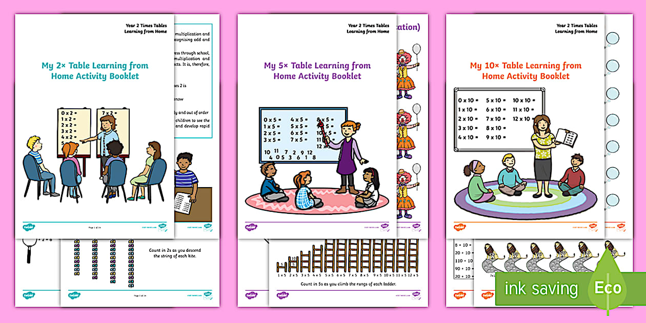 KS1 Times Tables Learning from Home Activity Pack - Twinkl