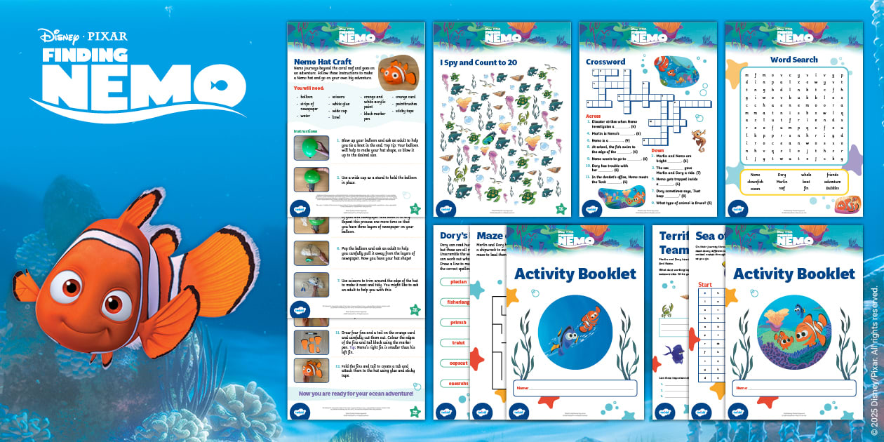 Finding Nemo: Activities Pack