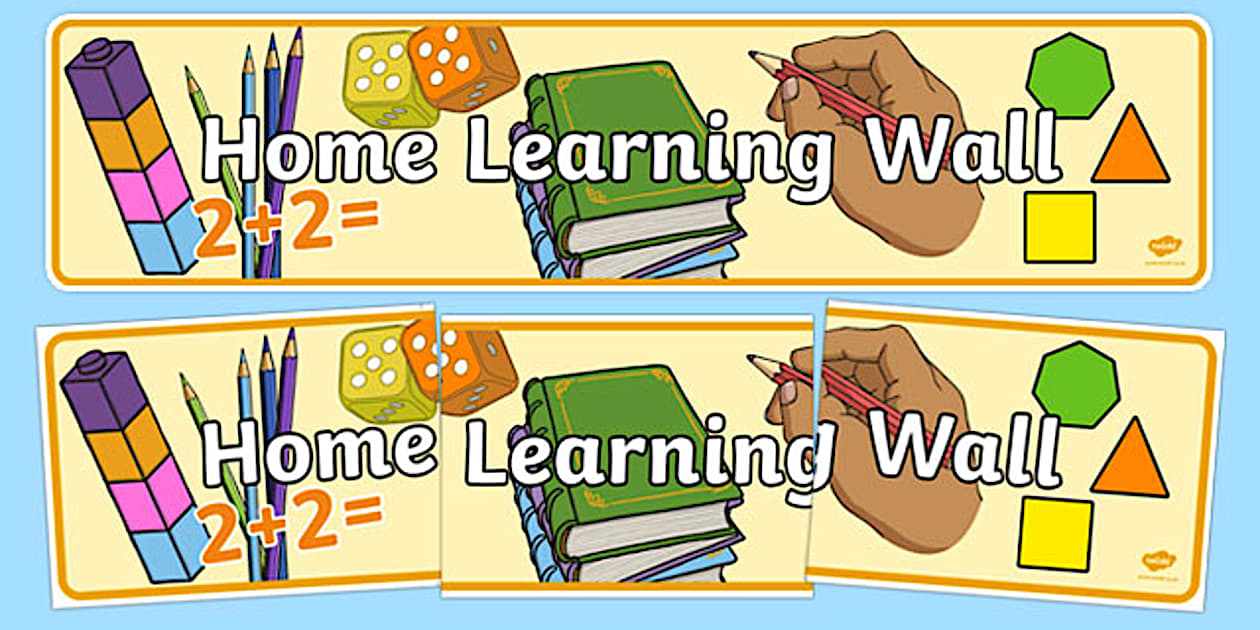 👉 Home Learning Wall Display Banner (teacher made)