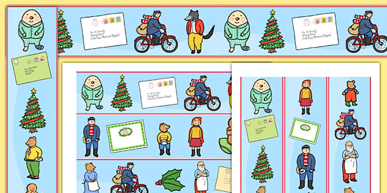 Display Borders to Support Teaching on The Jolly Christmas Postman