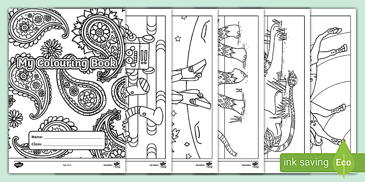 Early Finisher Colouring Book (1st and 2nd Class) - Twinkl