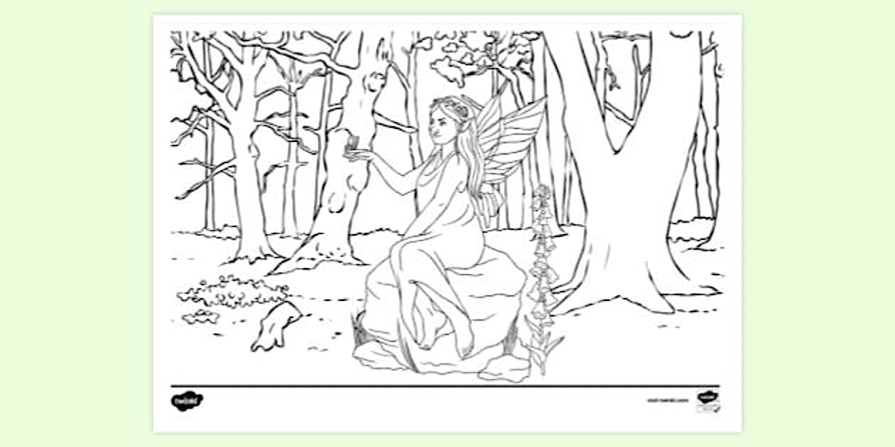Fantasy Colouring Page | Colouring Sheets (teacher made)