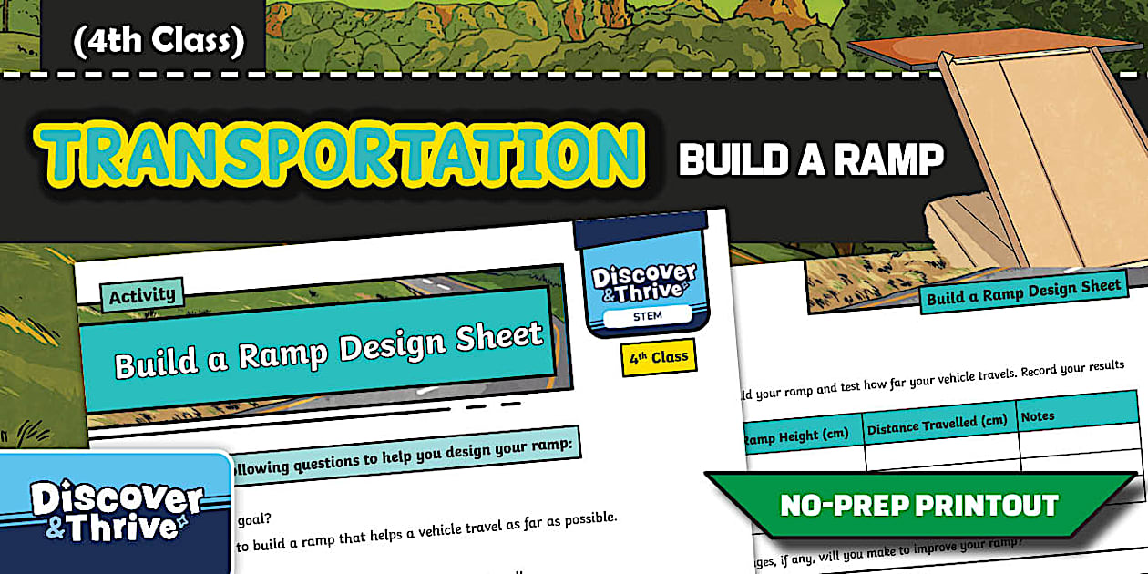 STEM (Engineering) Design a Ramp Activity