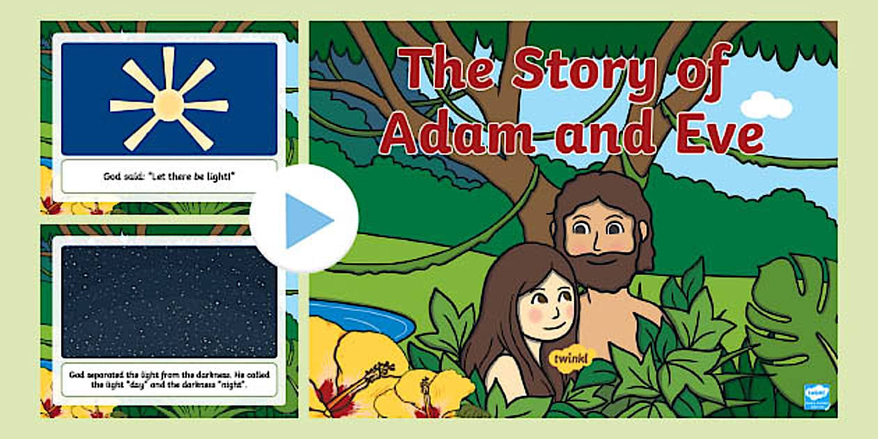 Adam and Eve Story for Kids with Pictures PowerPoint