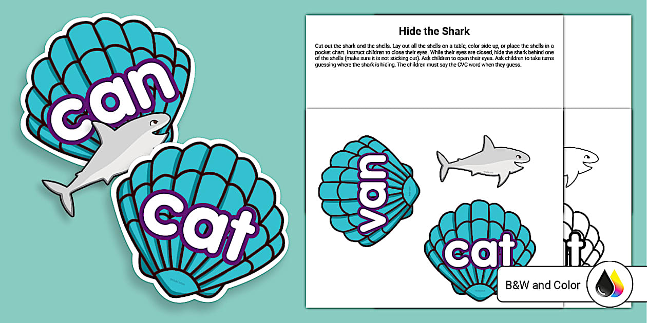 Hide the Shark Game | Shark Week | Twinkl USA - Twinkl