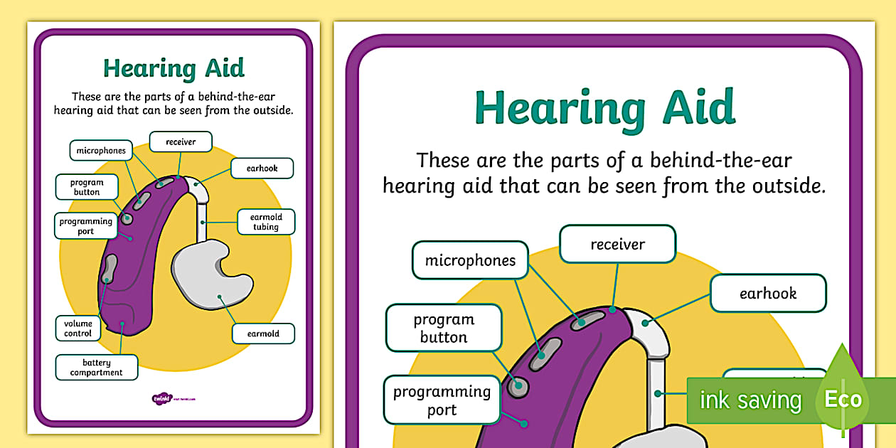 Hearing Aid Display Poster | Deaf Awareness Week - Twinkl
