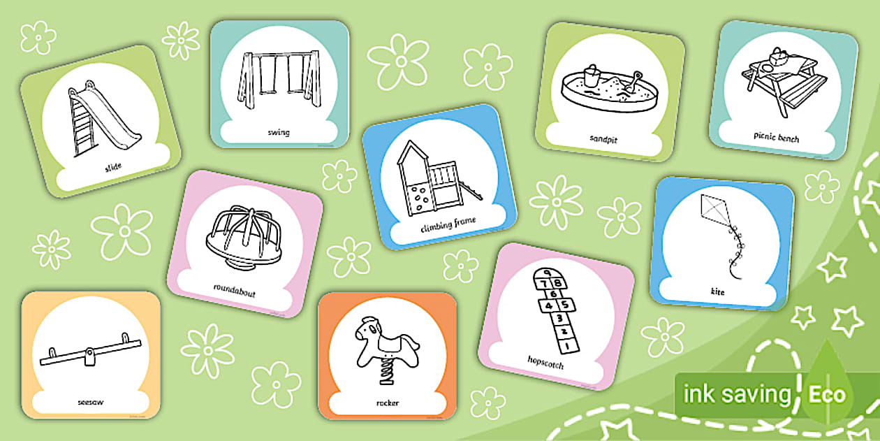 Park-Themed Vocabulary Flashcards | Parent Support Resource