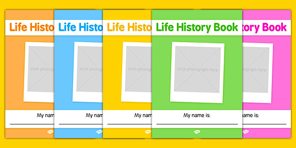 Elderly Care Life History Book Front Page