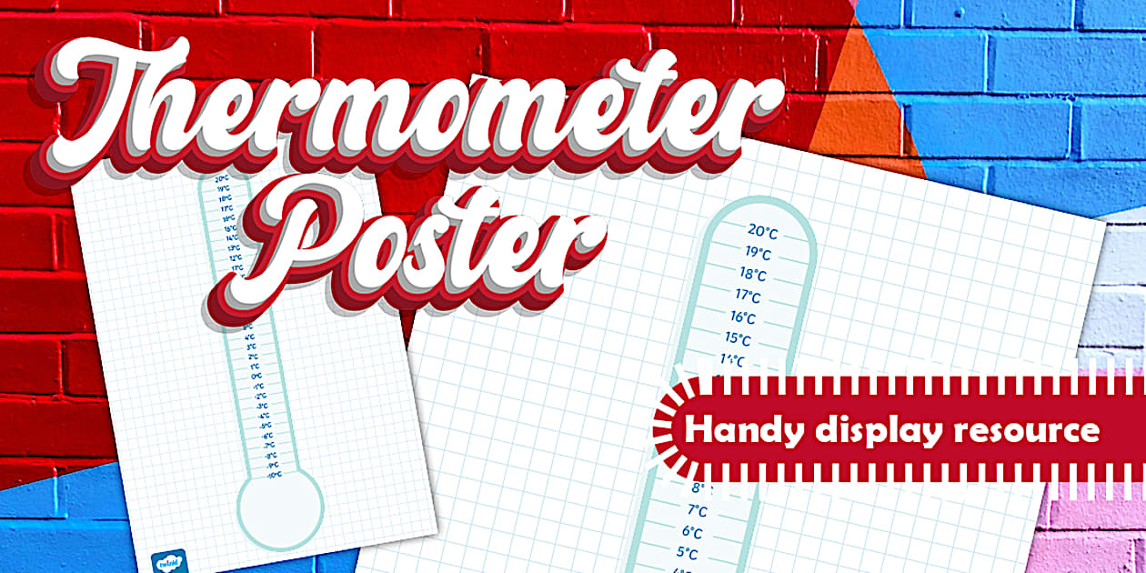 Thermometer Display Poster