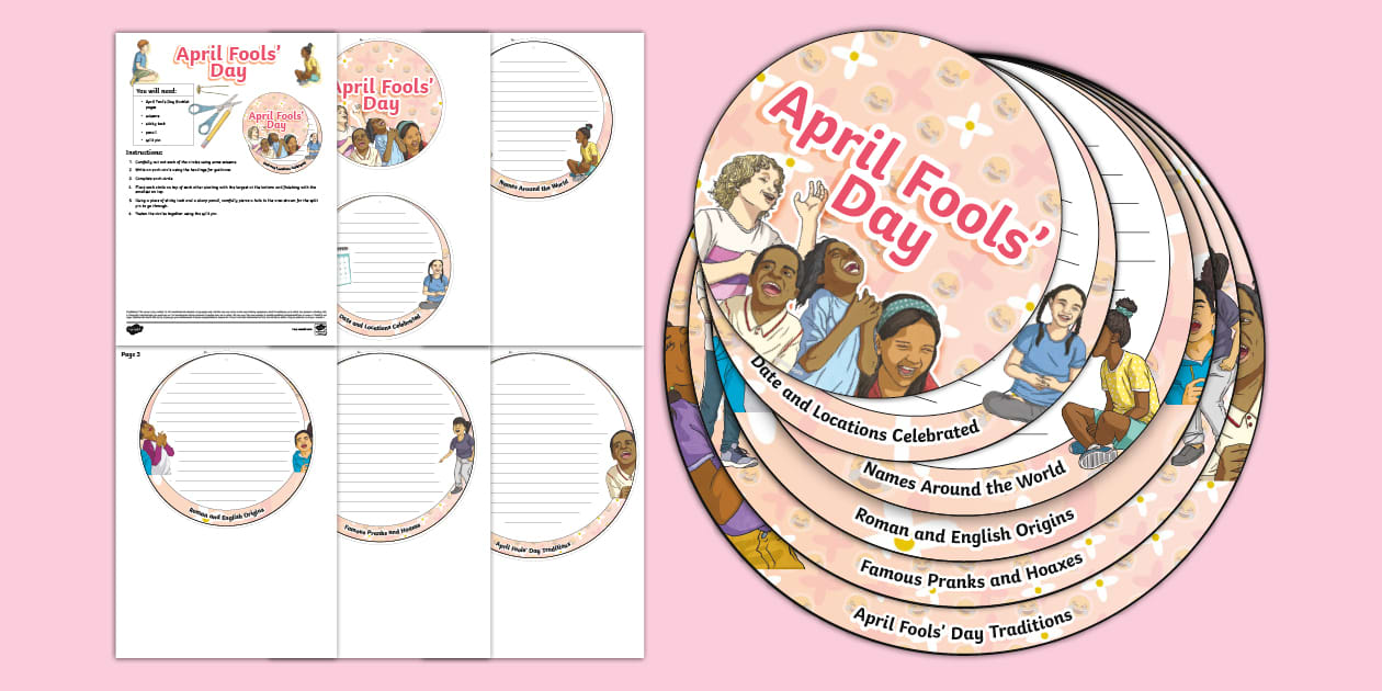 * NEW * KS2 April Fools' Day Circles Booklet (teacher made)