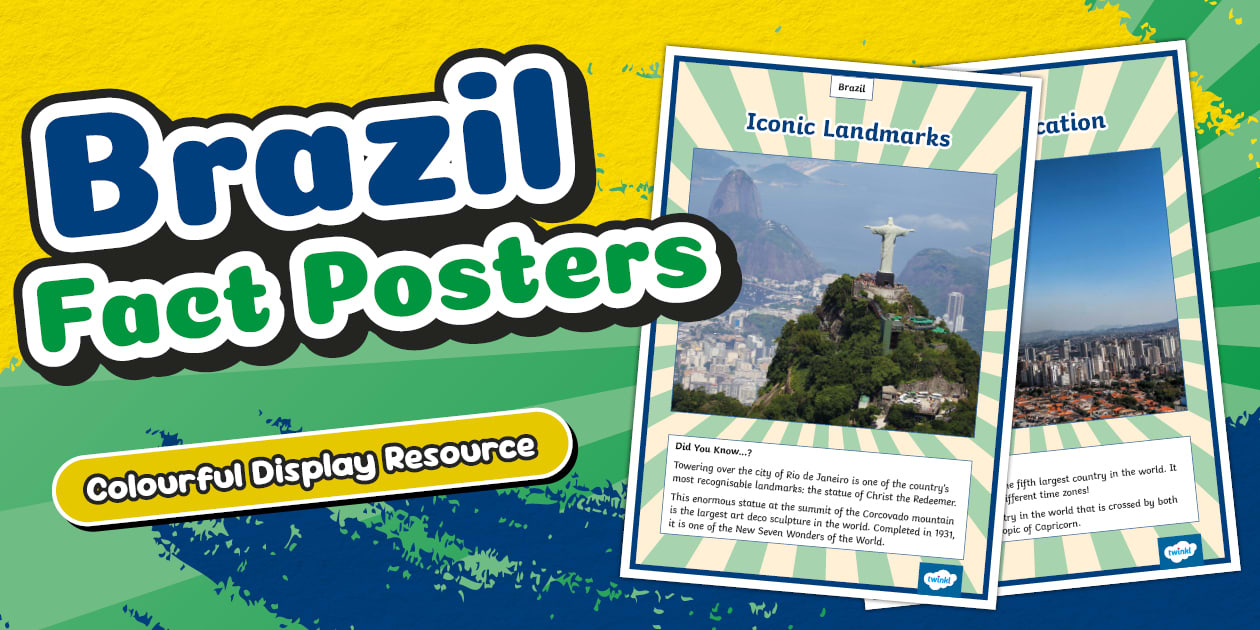 Brazil Facts Posters - KS2 - Twinkl