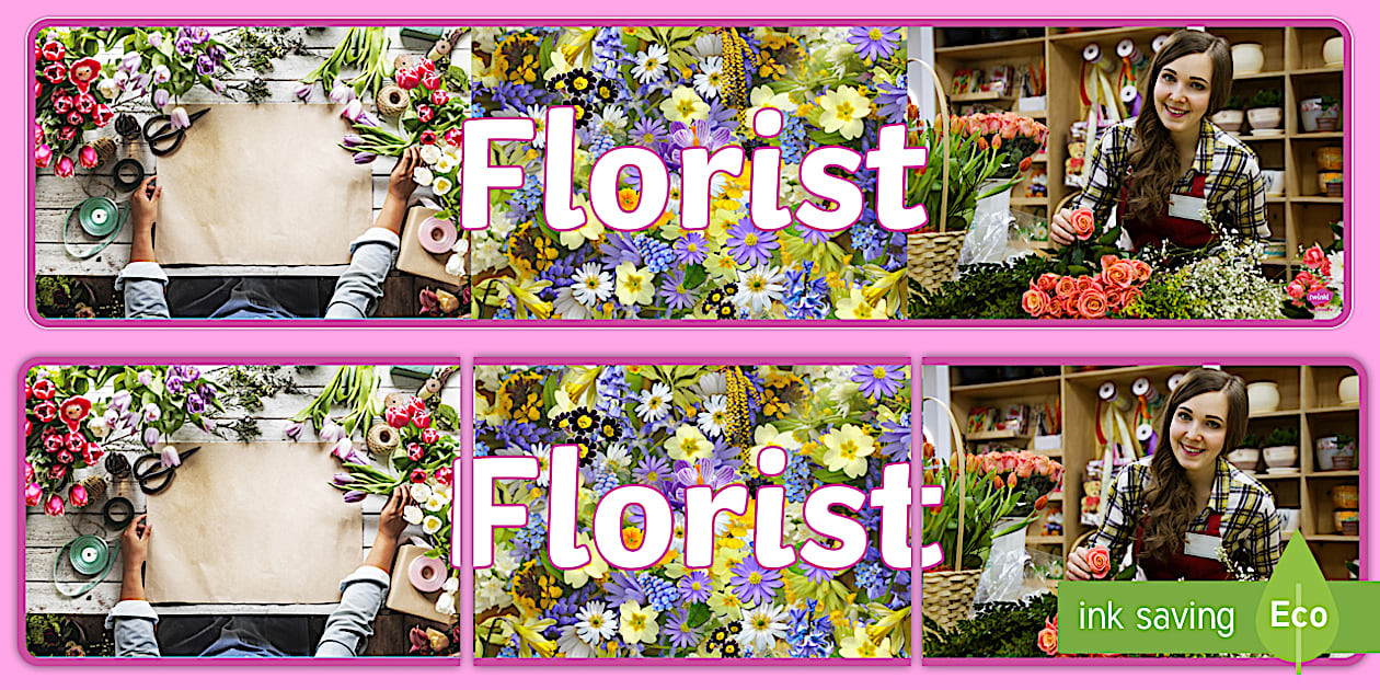 Flower Shop Photo Display Banner (teacher made) - Twinkl