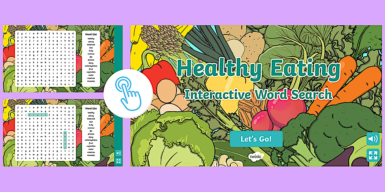 Interactive Healthy Eating Word Search | Twinkl Go! - Twinkl