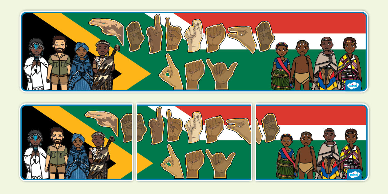 Heritage Day Banner in SASL (Lehrer gemacht) - Twinkl