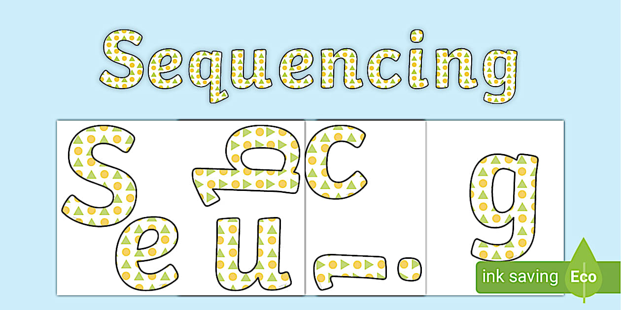 Sequencing Lettering Display | EYLF Resources (teacher made)