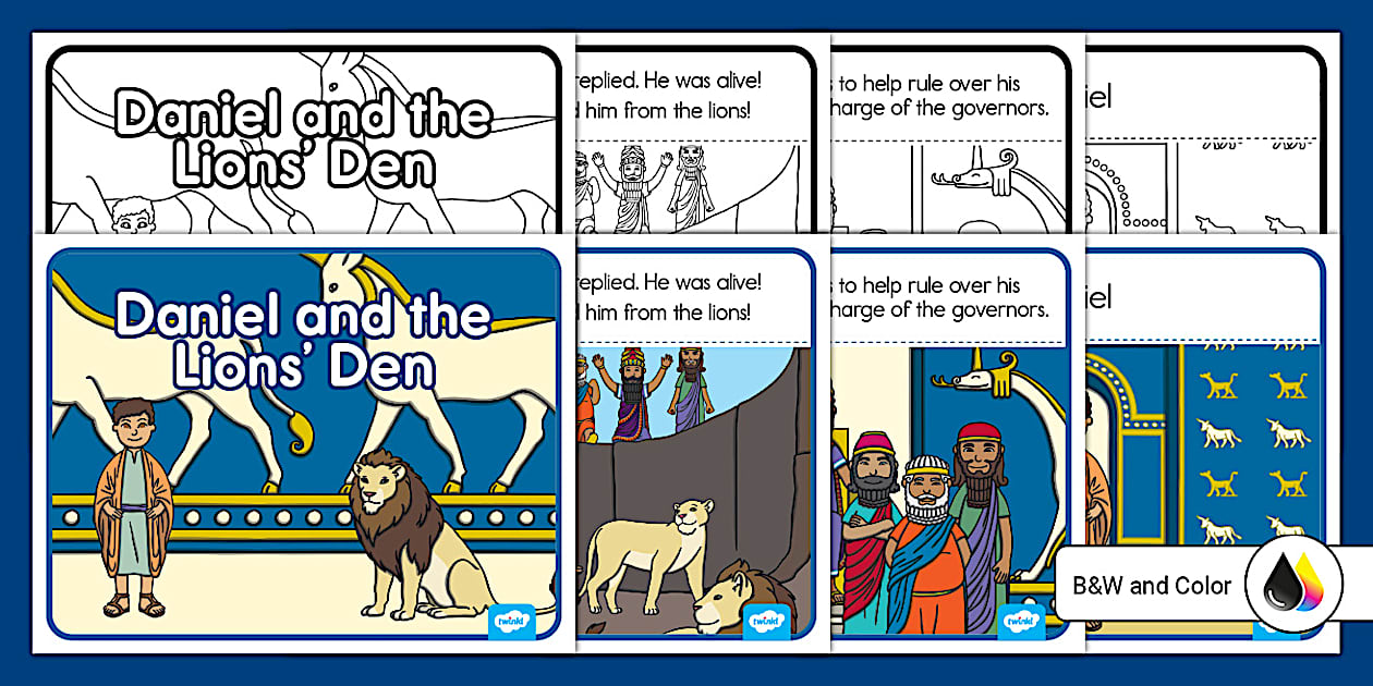 Daniel and the Lions' Den Story Cards - Twinkl