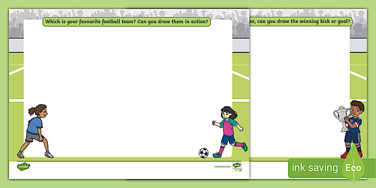Football Drawing Prompts | Sports and Art | Twinkl | KS1