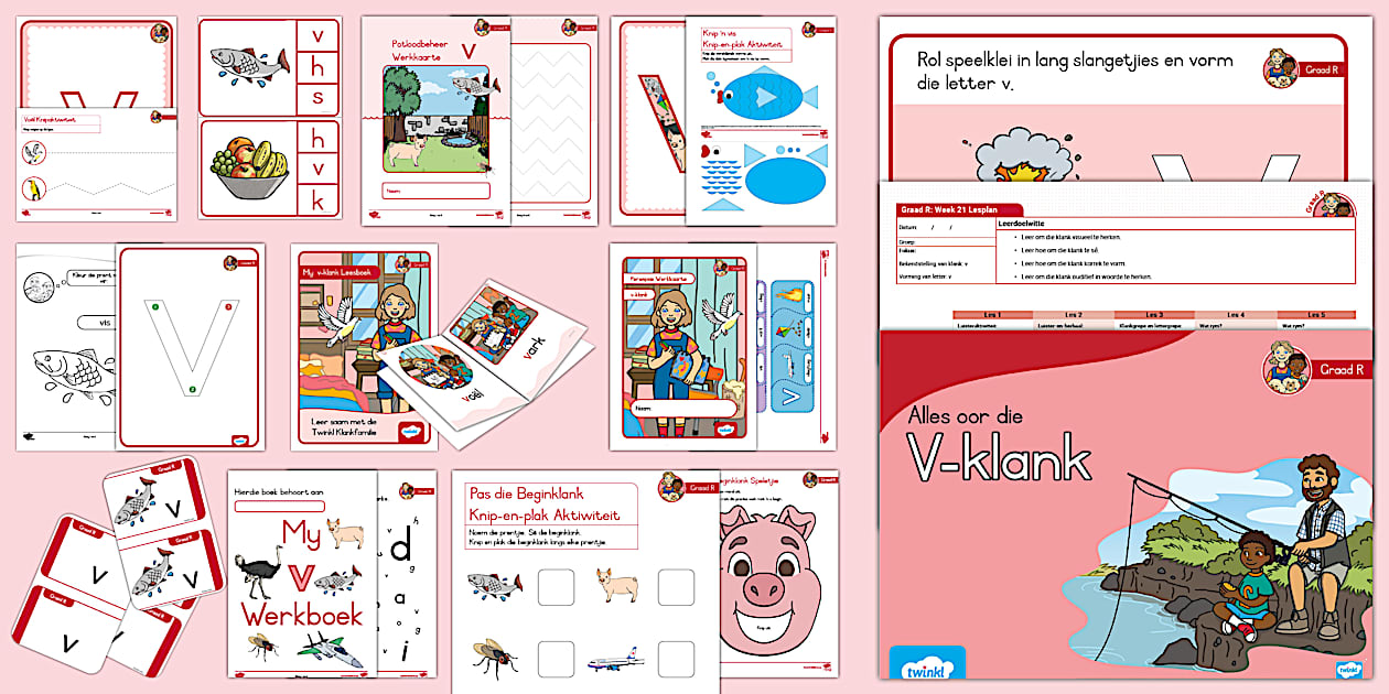 Graad R Klanke Hulpbronpakket v (teacher made) - Twinkl