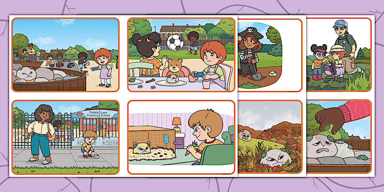 The Grumpy Old Stone Story Sequencing Cards - Twinkl