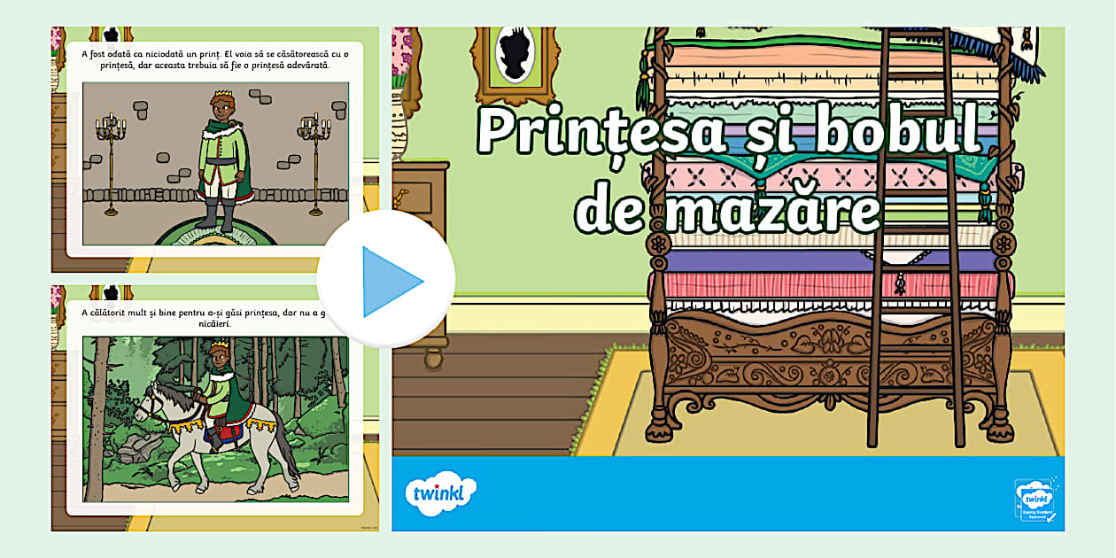 Prințesa și bobul de mazăre – Poveste PowerPoint