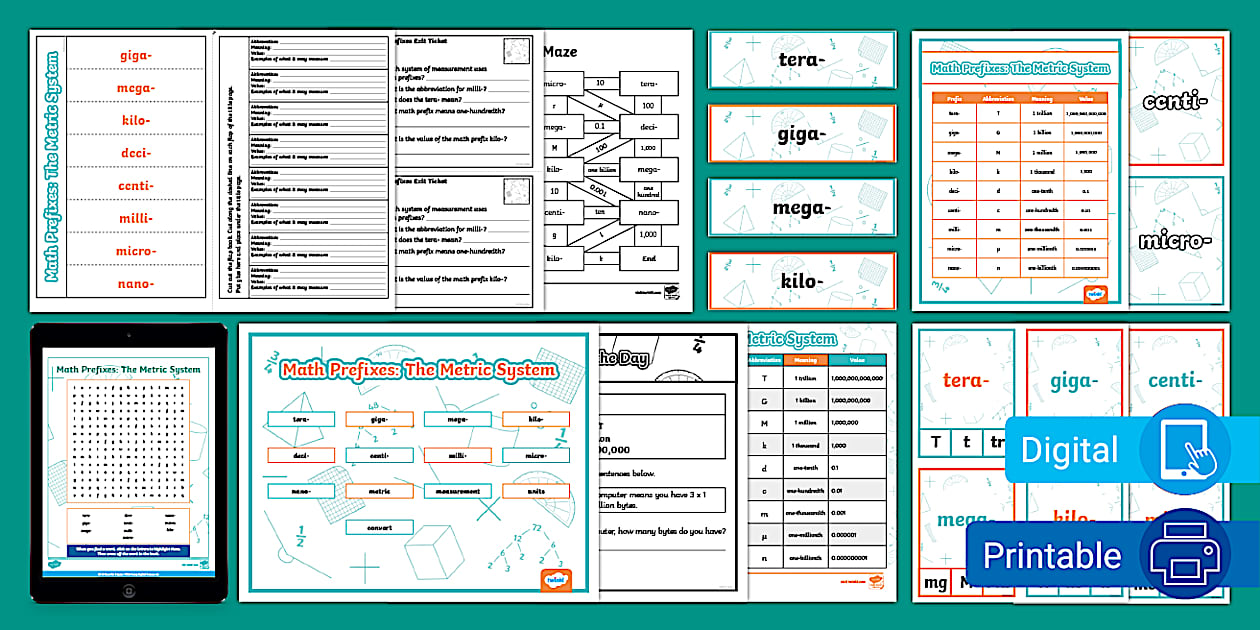 Fourth Grade Math Prefixes Pack (teacher made) - Twinkl