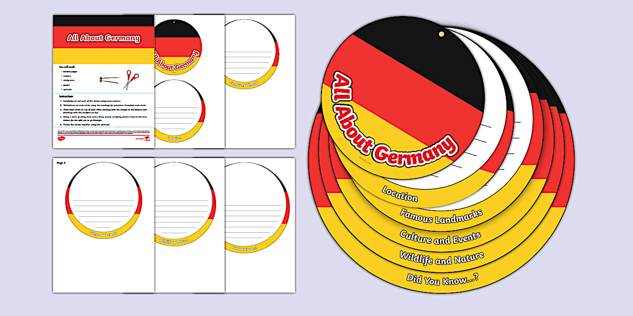 Germany Circles Booklet - Twinkl