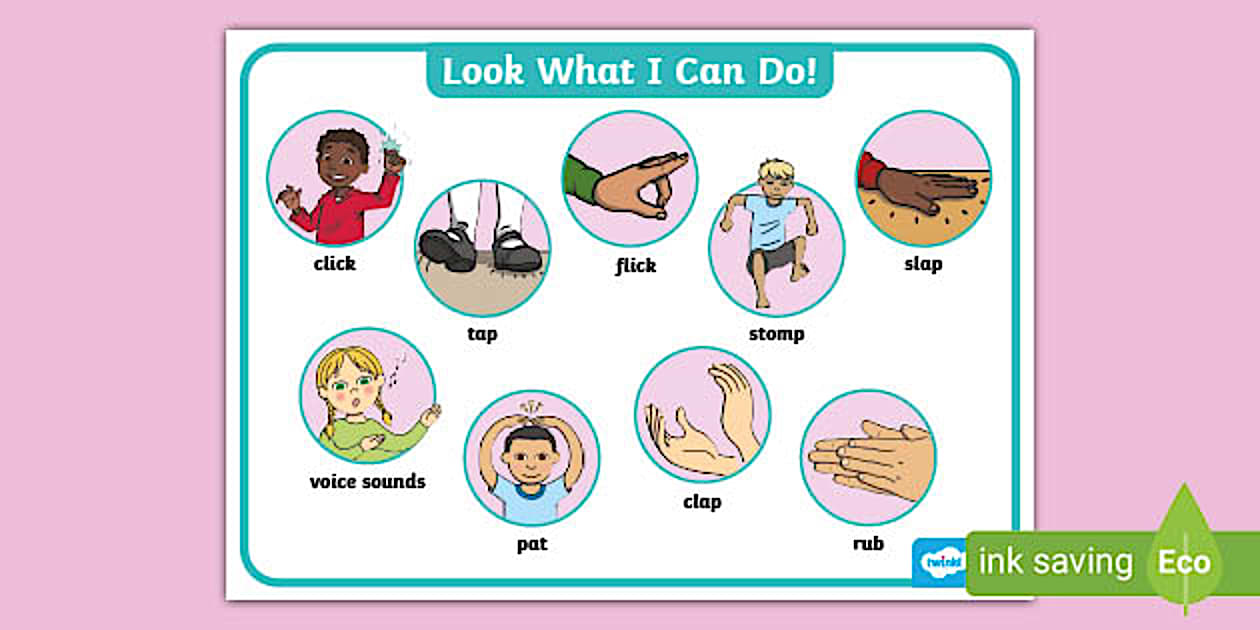 Body Percussion Skills Action Mat (Teacher-Made) - Twinkl