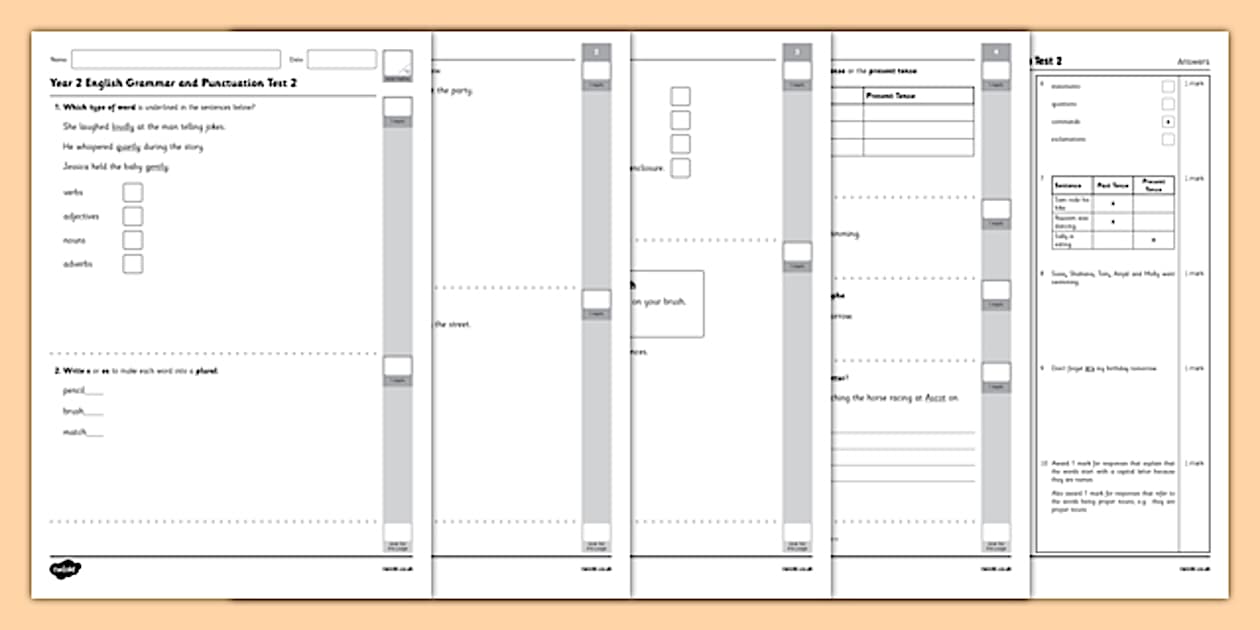 Year 2 Grammar and Punctuation Test | KS1 SATs Revision
