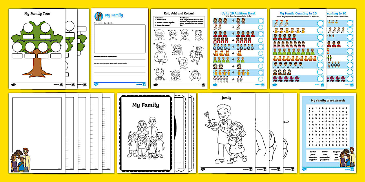 Family Day Activities At School | My Family Activity Pack