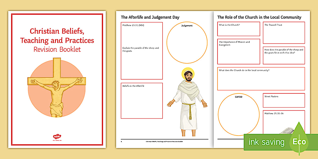 Christianity: Beliefs, Teachings and Practices Student Revision Activity