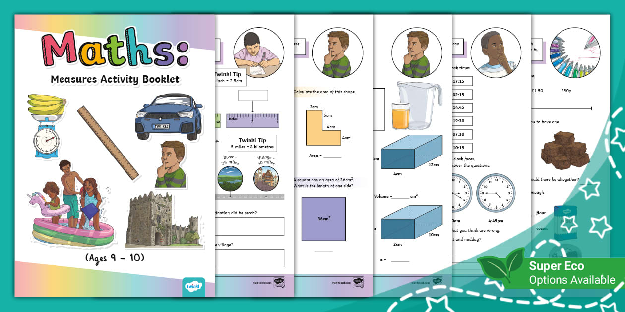 Maths: Measures Activity Booklet Ages (9 - 10) - Twinkl