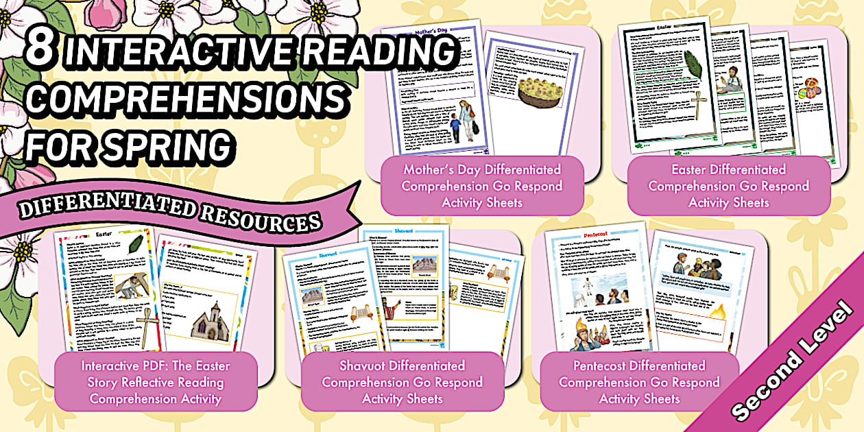 Spring CfE Second Level Interactive Reading Comprehensions