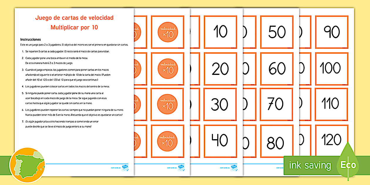 Juego: Multiplicación por 10 (teacher made) - Twinkl